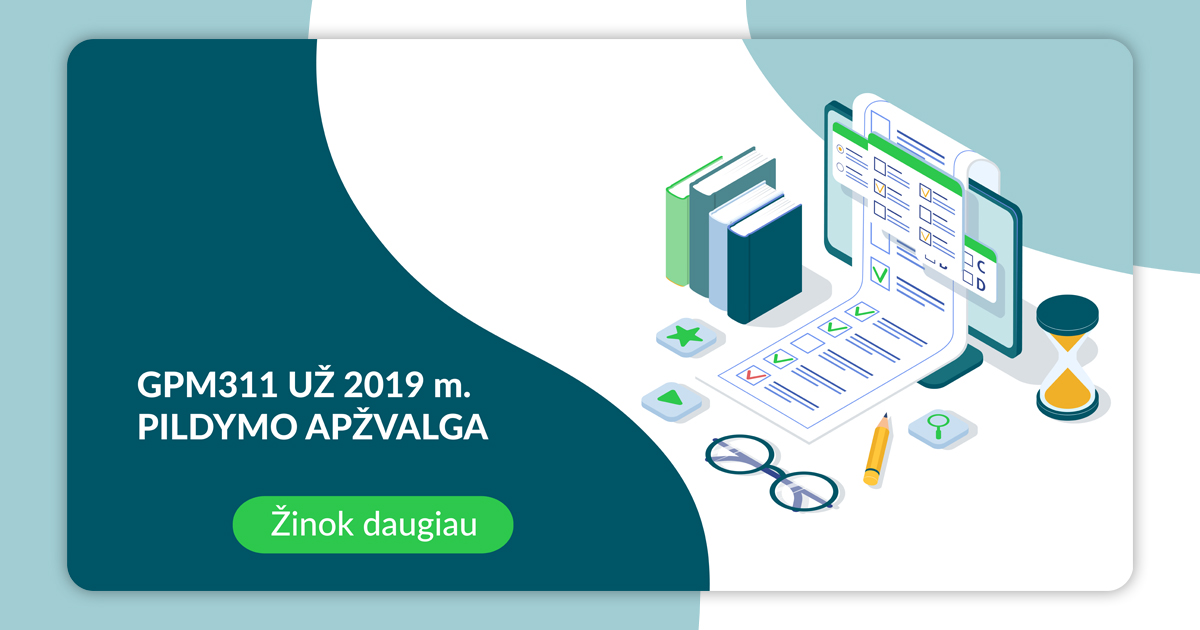 GPM311 už 2019 m. – pildymo apžvalga — COUNTLINE mokymai