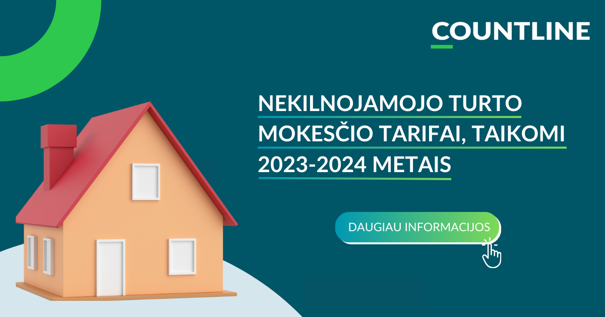 Nekilnojamojo turto mokesčio tarifai, taikomi 2023-2024 metais ...